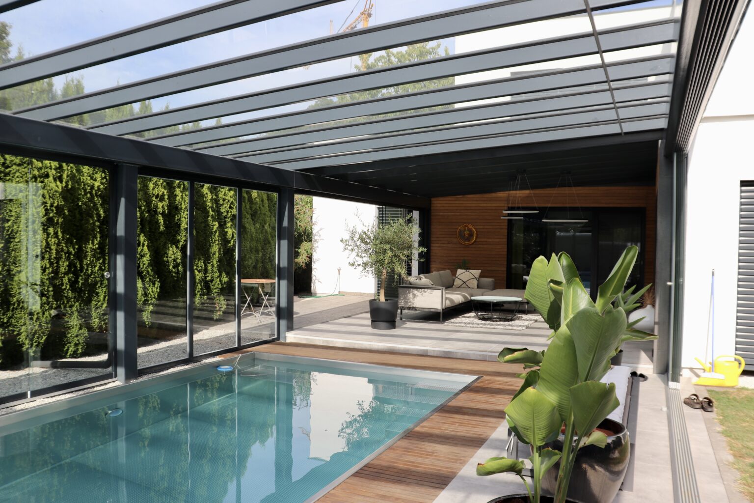 Pool- & Terrassenüberdachung St. Veit im Innkreis | Führer Holzbau